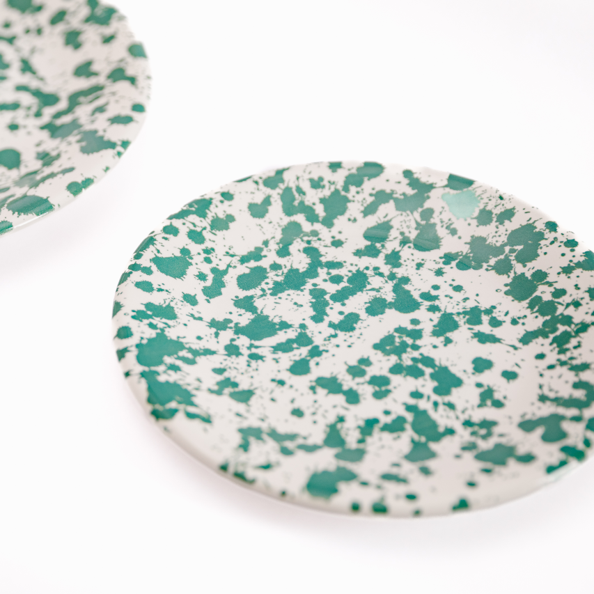 Green Splatter Starter Plate – Truffle Tablescapes