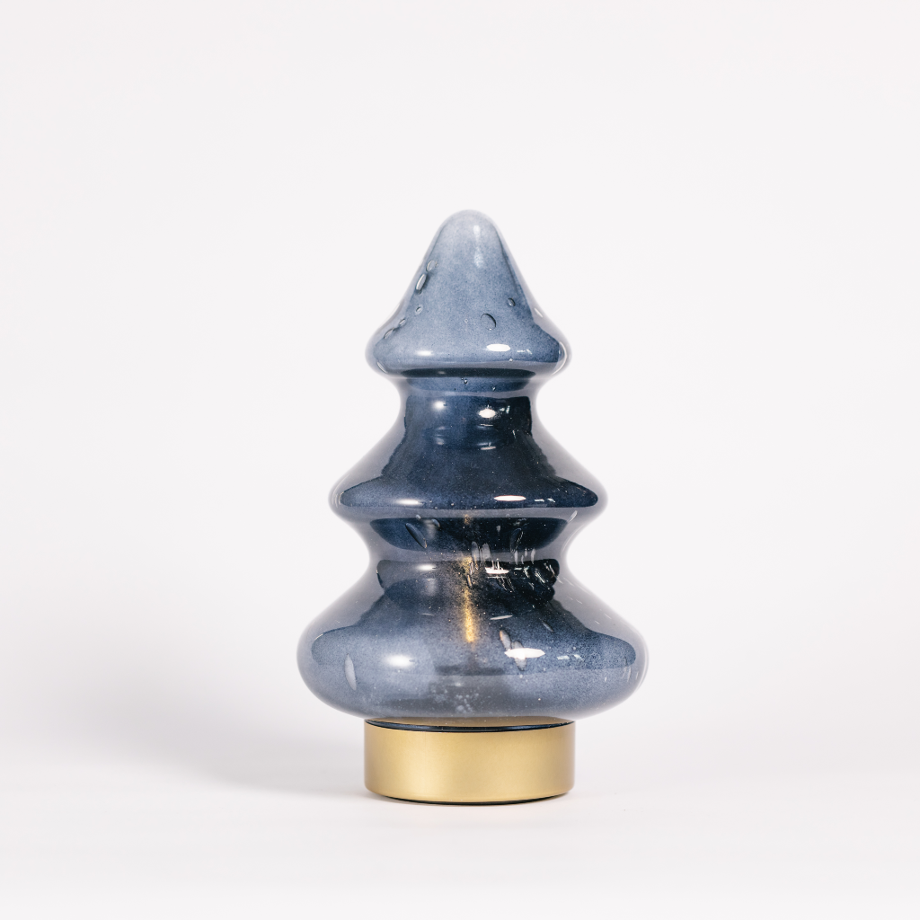 Sapphire Blue Glass Tree – Truffle Tablescapes